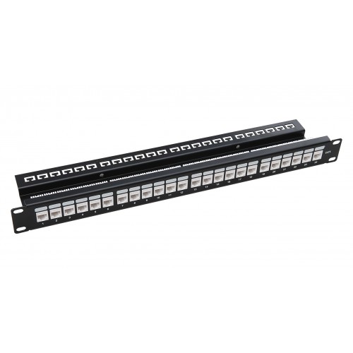PATCH PANEL 19'' 24PORT Cat6 ΜΕ ΟΡΓΑΝΩΤΗ ΚΑΛΩΔΙΟΥ
